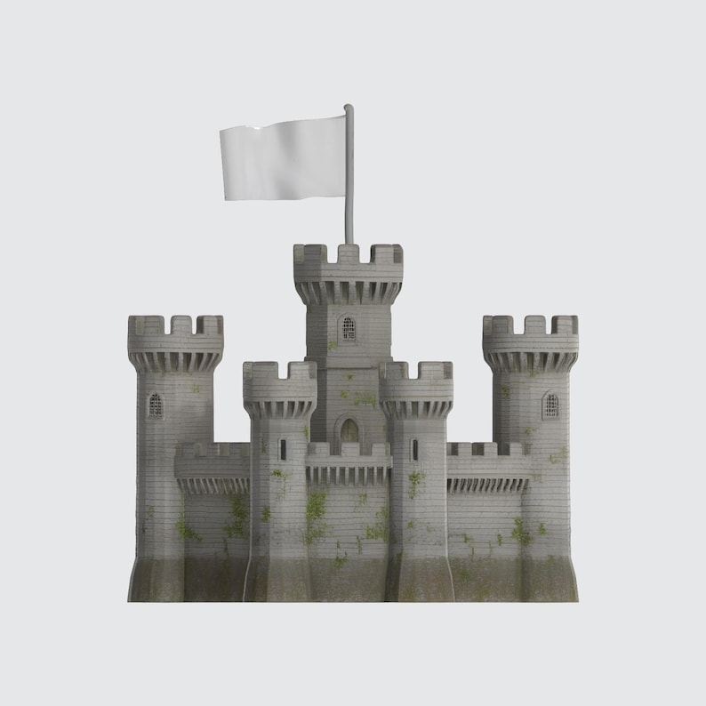 Modelo 3D de Fortaleza Medieval | Arquivo STL de Castelo de Pedra ...