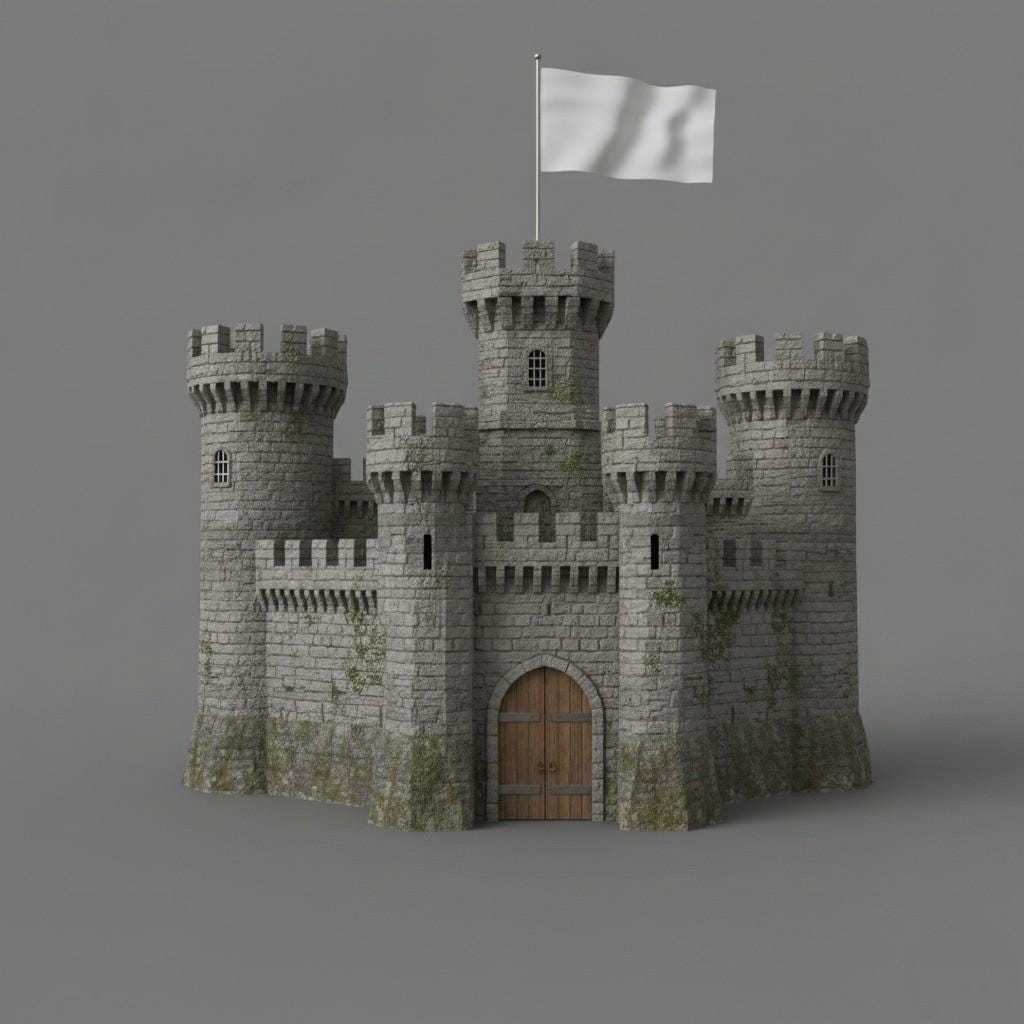 Medieval Fortress 3D Model | High Detail Stone Castle STL File for 3D ...