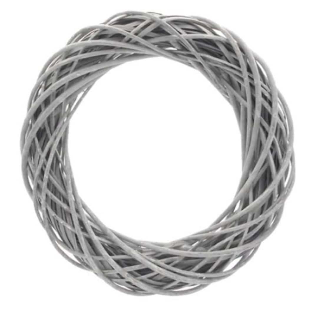 Grey Willow Wicker Wreath Ring - 20cm, 30cm, 40cm Christmas Autumn ...