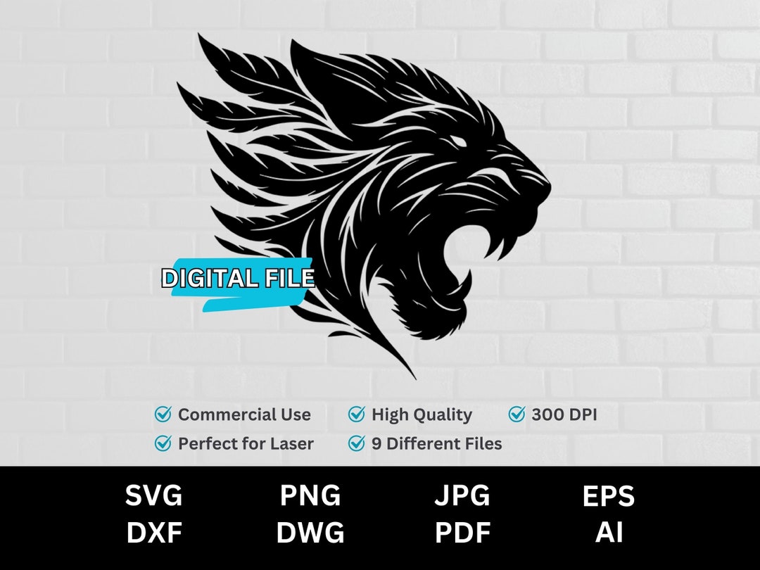 Panther Svg Vector Png, Jpg, CMYK, Webp, DWF, DXF, Ai, Tif, Pdf for ...