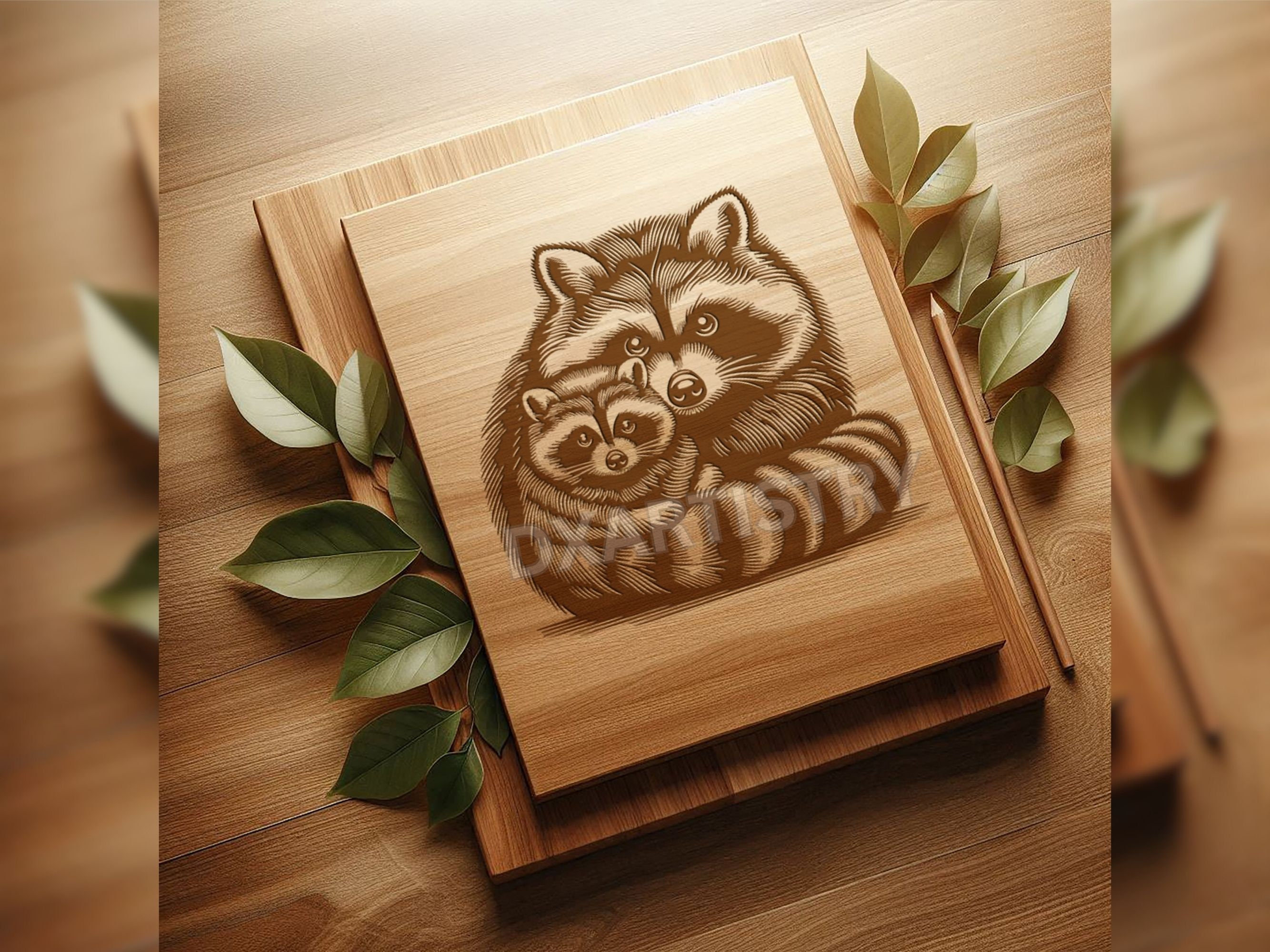 Raccoon SVG Vector Laser Engrave Dxf Dwg Cnc Webp, Raccoon PNG, Raccoon ...