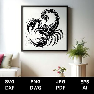 Scorpion Vector Art: Laser Cut Design (digital Download) - Etsy