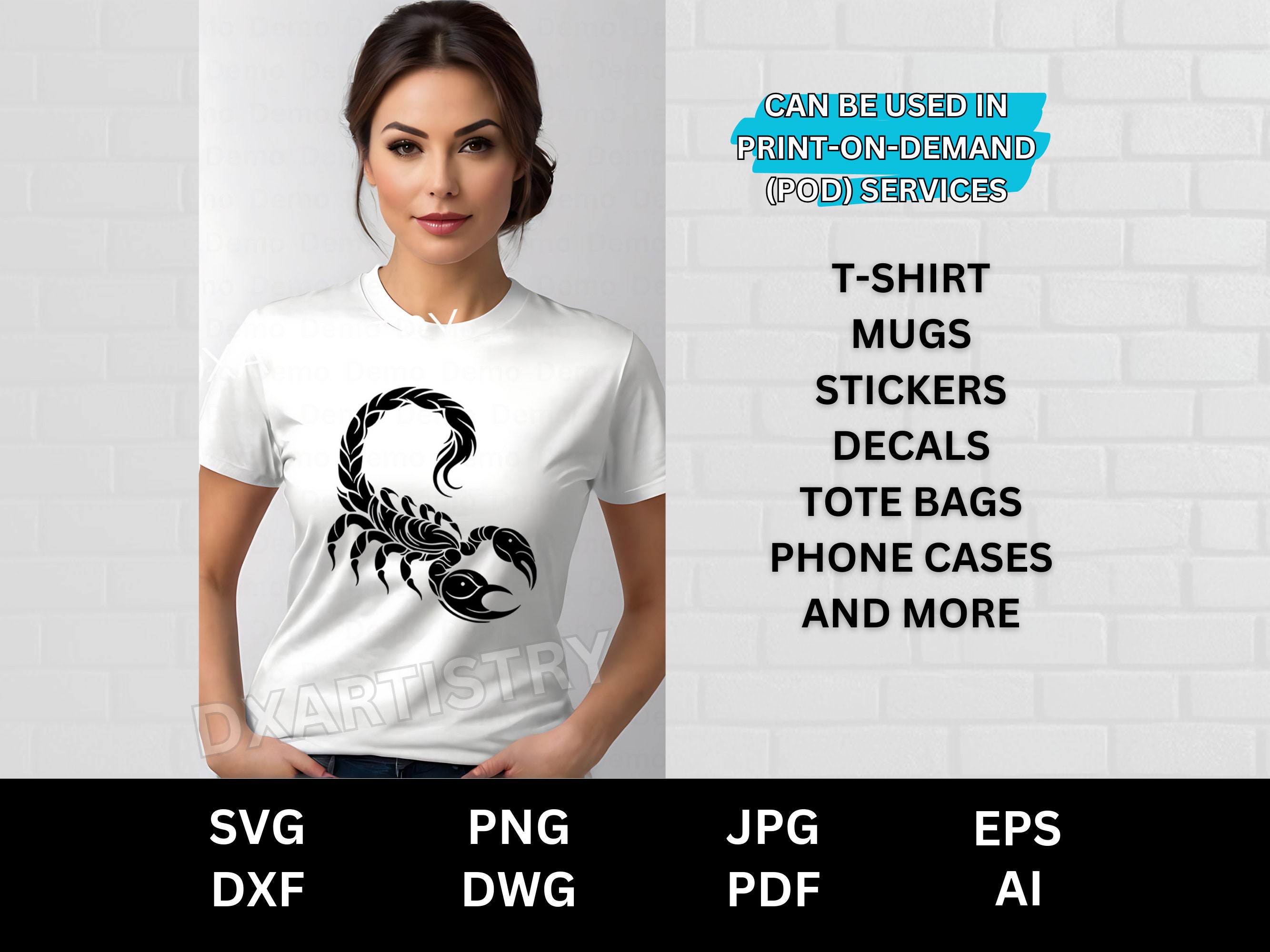 Scorpion SVG Vector Laser Engrave Dxf Dwg Cnc Webp, Scorpion PNG ...