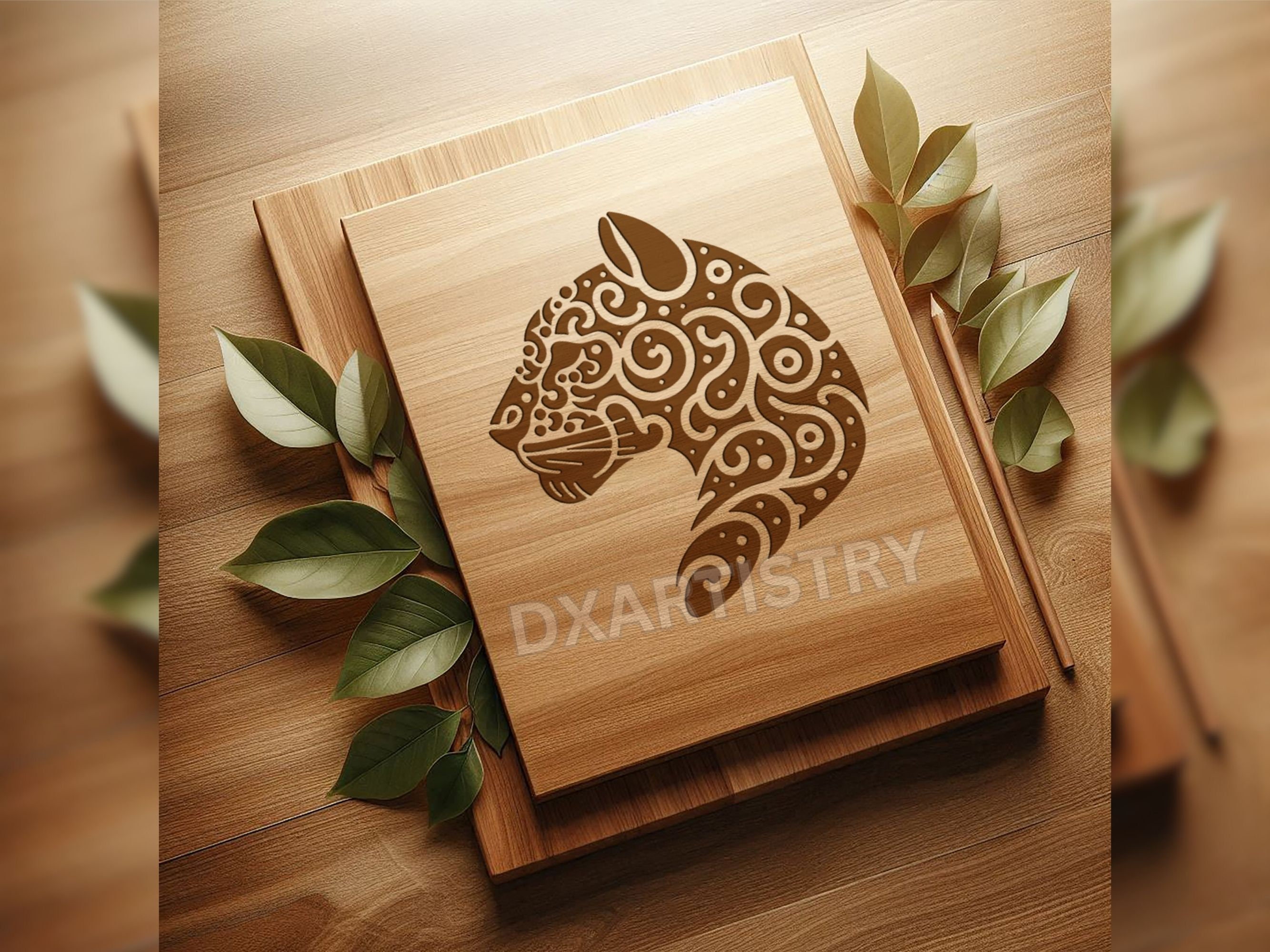 Leopard SVG Vector Laser Engrave Dxf Dwg Cnc Webp, Leopard PNG, Leopard ...