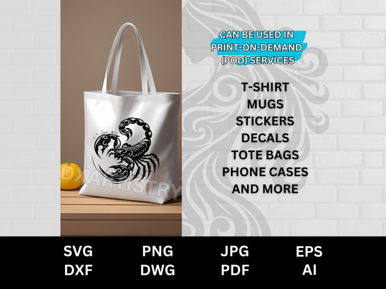 Scorpion Vector Art: Laser Cut Design (digital Download) - Etsy