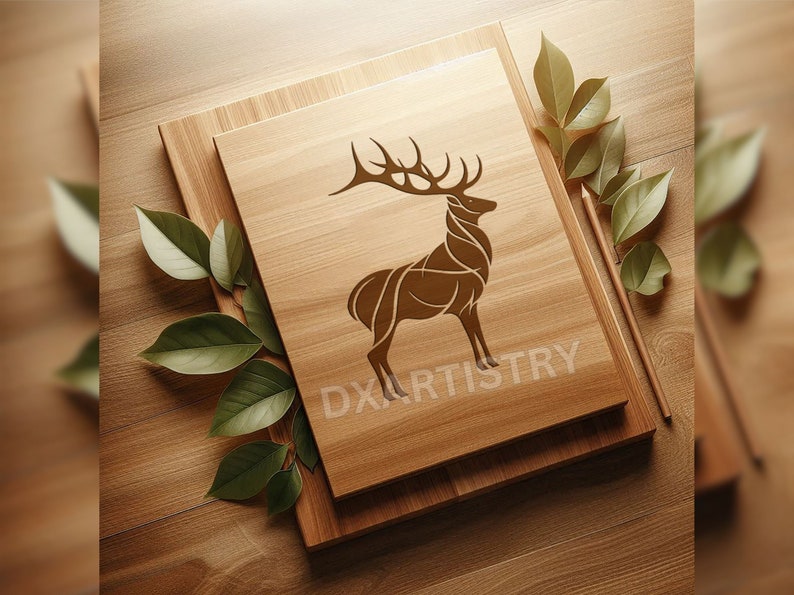 Elk SVG Vector Laser Engrave Dxf Dwg Cnc Webp, Elk PNG, Elk Clip Art ...