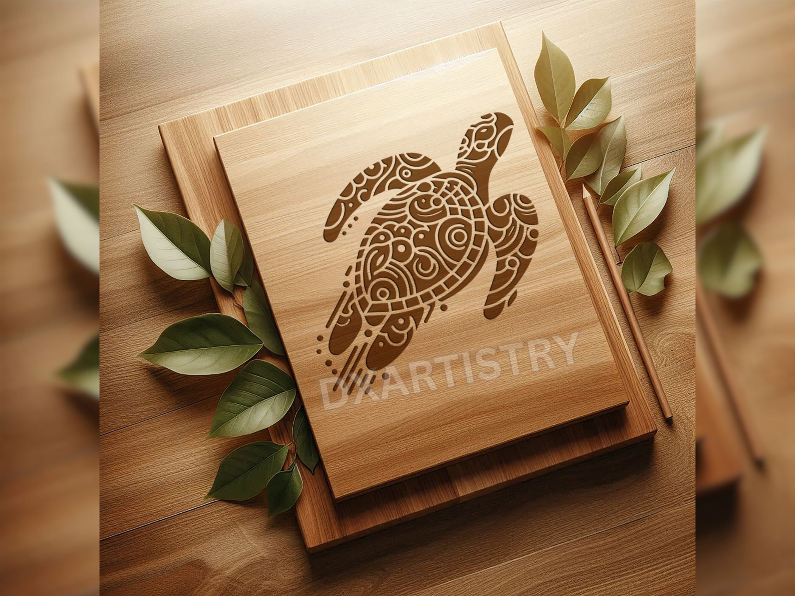 Sea Turtle SVG Vector Laser Engrave Dxf Dwg Cnc Webp, Sea Turtle PNG ...