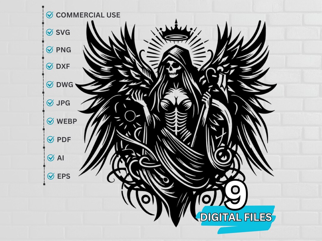 Queen Grim Reaper Vector Art: Laser Cut Files (digital Download) - Etsy UK