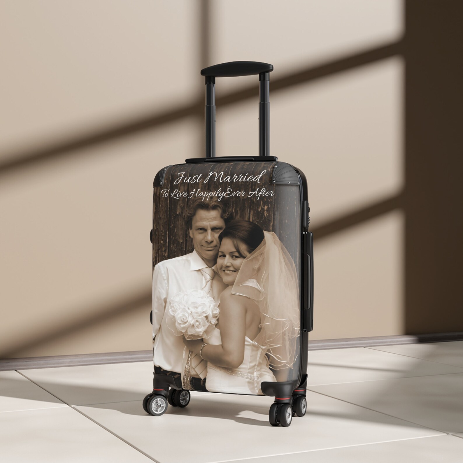 Personalised Upload A Photo Suitcase, Cabin Suitcase, Custom Suitcase ...