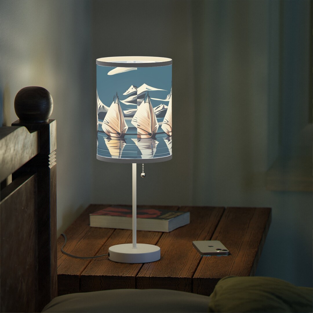 Lamp on a Stand, USCA Plug, Sailing Fans, Night Lamp, Gift Lmp, Mother ...