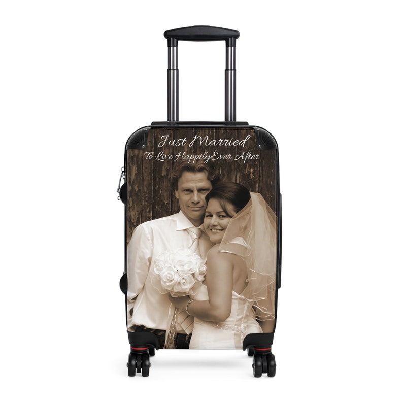 Personalised Upload A Photo Suitcase, Cabin Suitcase, Custom Suitcase ...