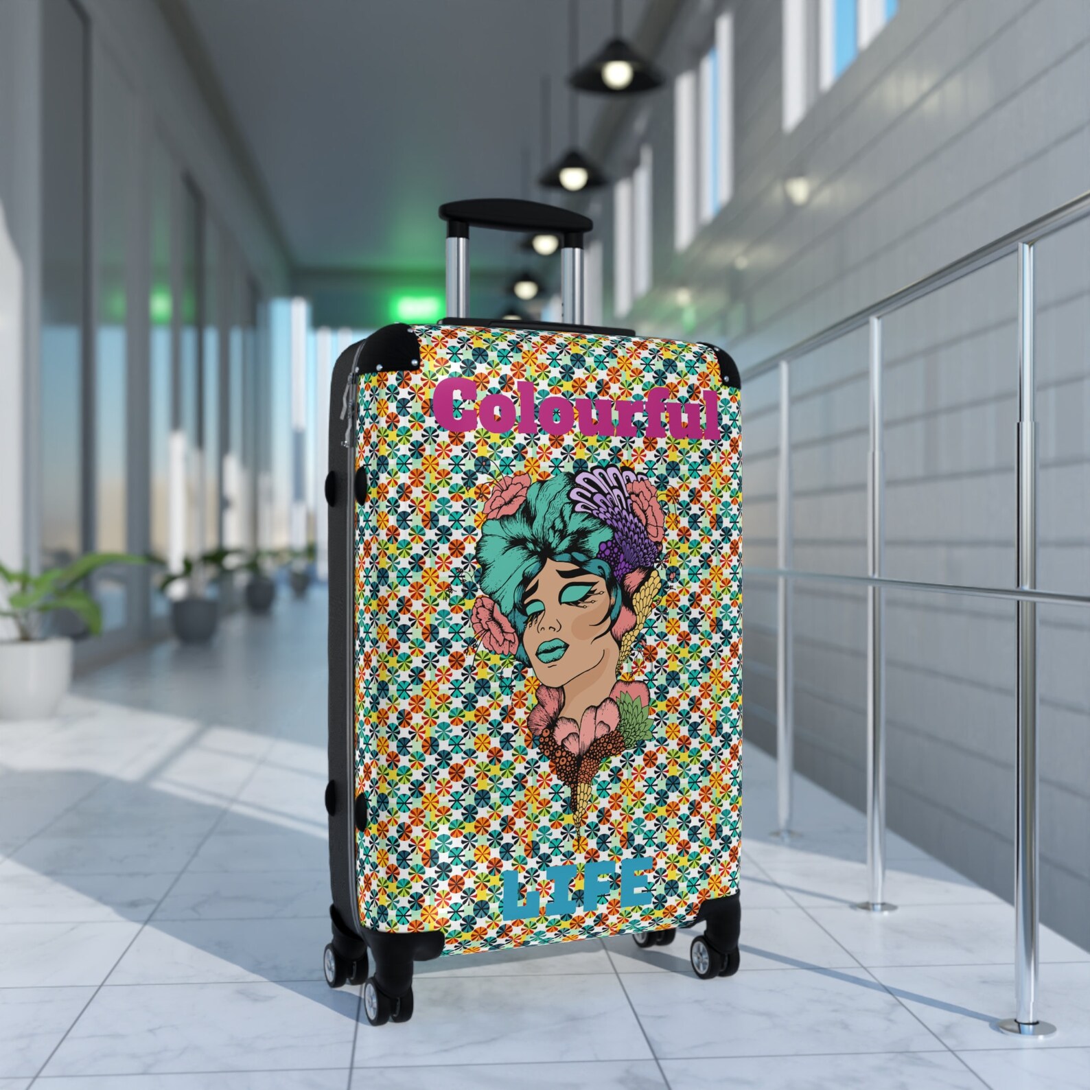 COLOURFUL LIFE Suitcase Trendy Trip, Gift for Her Mother's Day ...