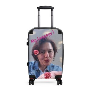 Personalised Fun Suitcase Stylish Traveling Colourful Suitcase Luggage ...