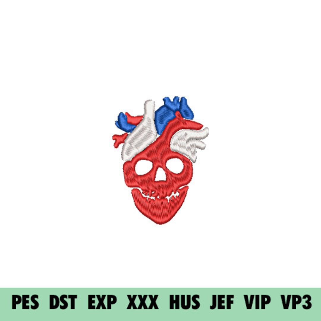 SB Dunk Strangelove Heart Skeleton Embroidery File - Etsy