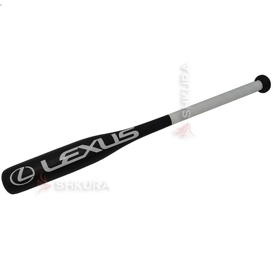 Wooden Baseball Bat 65cm – Black Oak Bat With Leather Grip – Lexus Gift ...