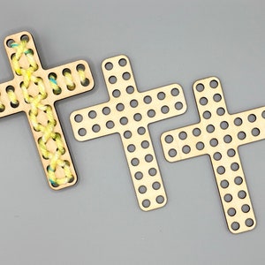 Wooden Cross Lacing Craft Kit: Kids' Weaving Toy - Etsy