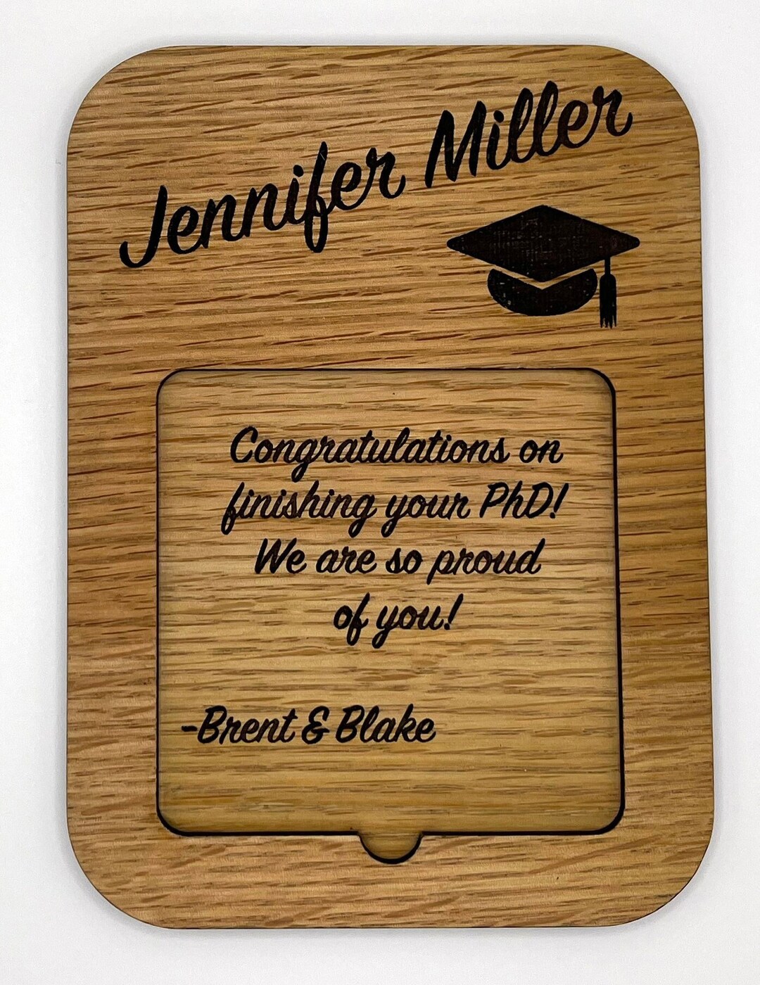 Custom Post It Sticky Note Holder (3x3), Personalized Gift for Teacher ...