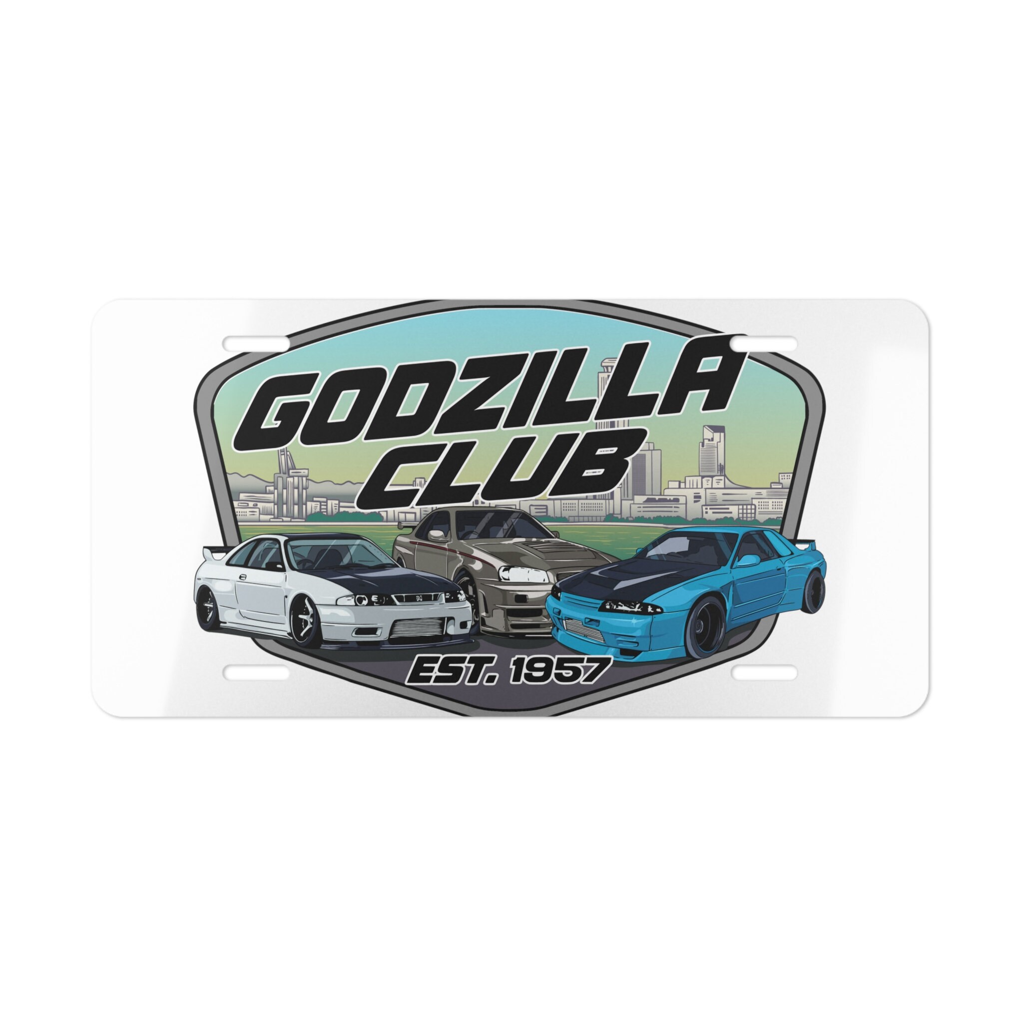 Godzilla Club Nissan Skyline GT-R Vanity Plate - Etsy