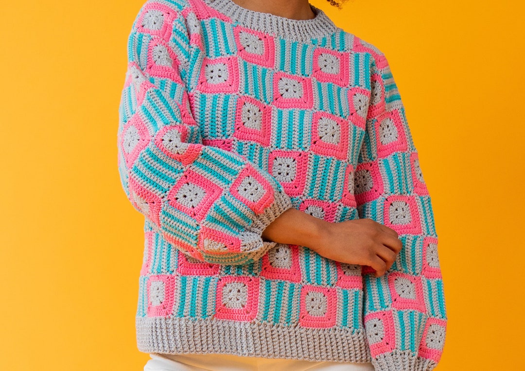 Sweater Jumper Crochet Pattern for Women, Crochet African Sweater PDF ...