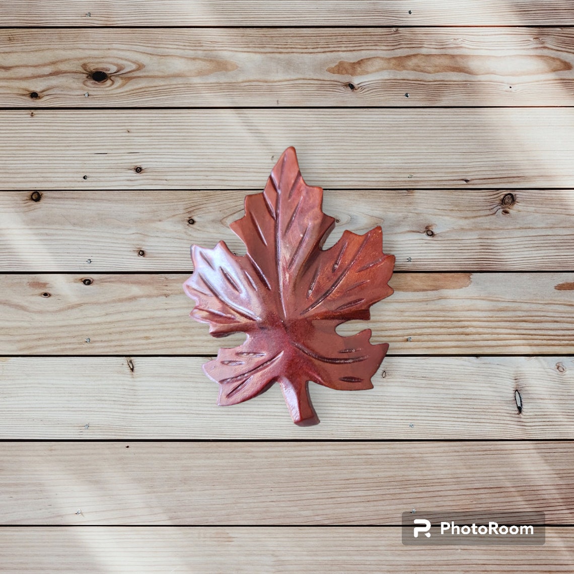 Vintage 1940s Carved Wooden Maple Leaf Brooch - Etsy
