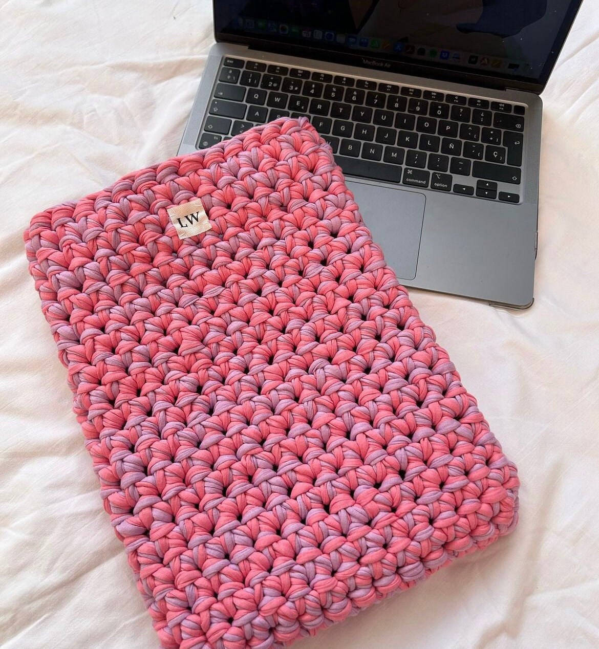 Laptop Sleeve, Crocheted Laptop Case, Handmade Crochet MacBook Air 13 ...