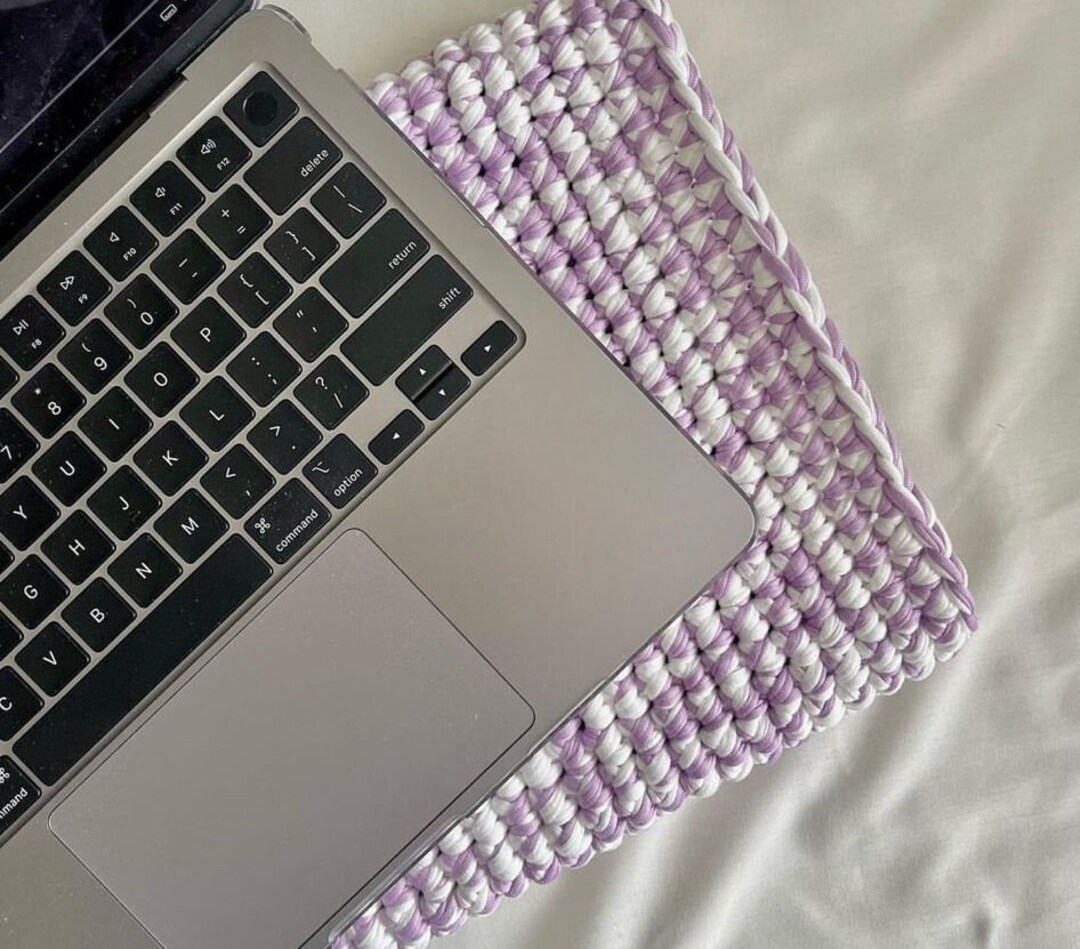 Laptop Sleeve, Crocheted Laptop Case, Handmade Crochet MacBook Air 13 ...