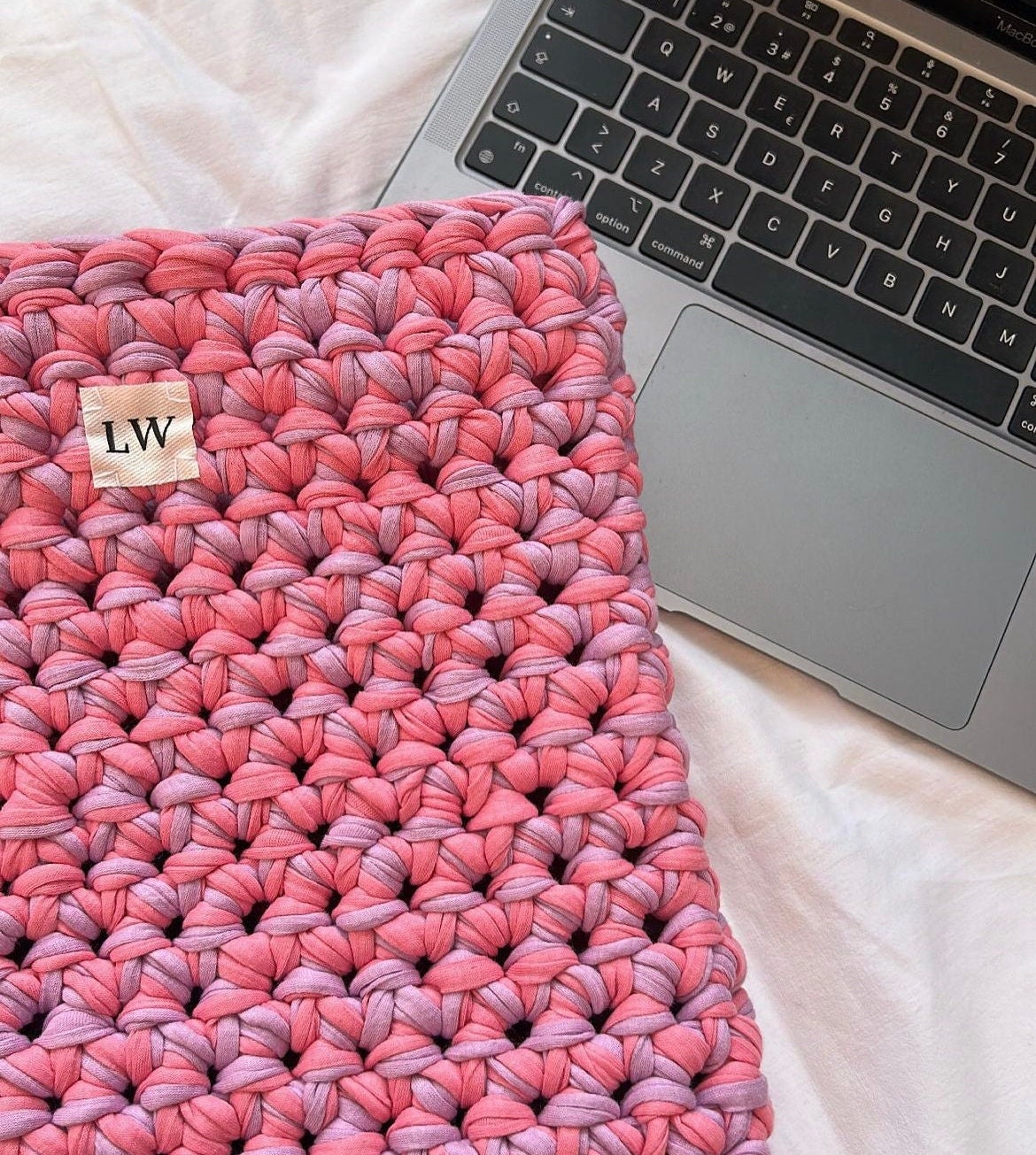 Laptop Sleeve, Crocheted Laptop Case, Handmade Crochet MacBook Air 13 ...