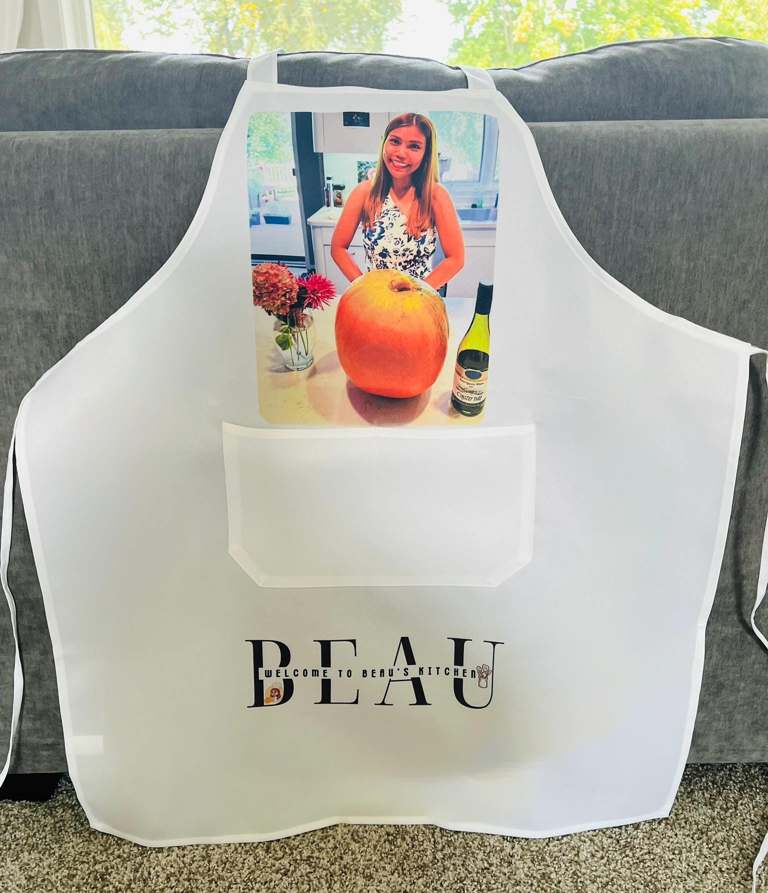 Custom Text and Photo Apron, Custom Photo Apron, Custom Text Apron ...