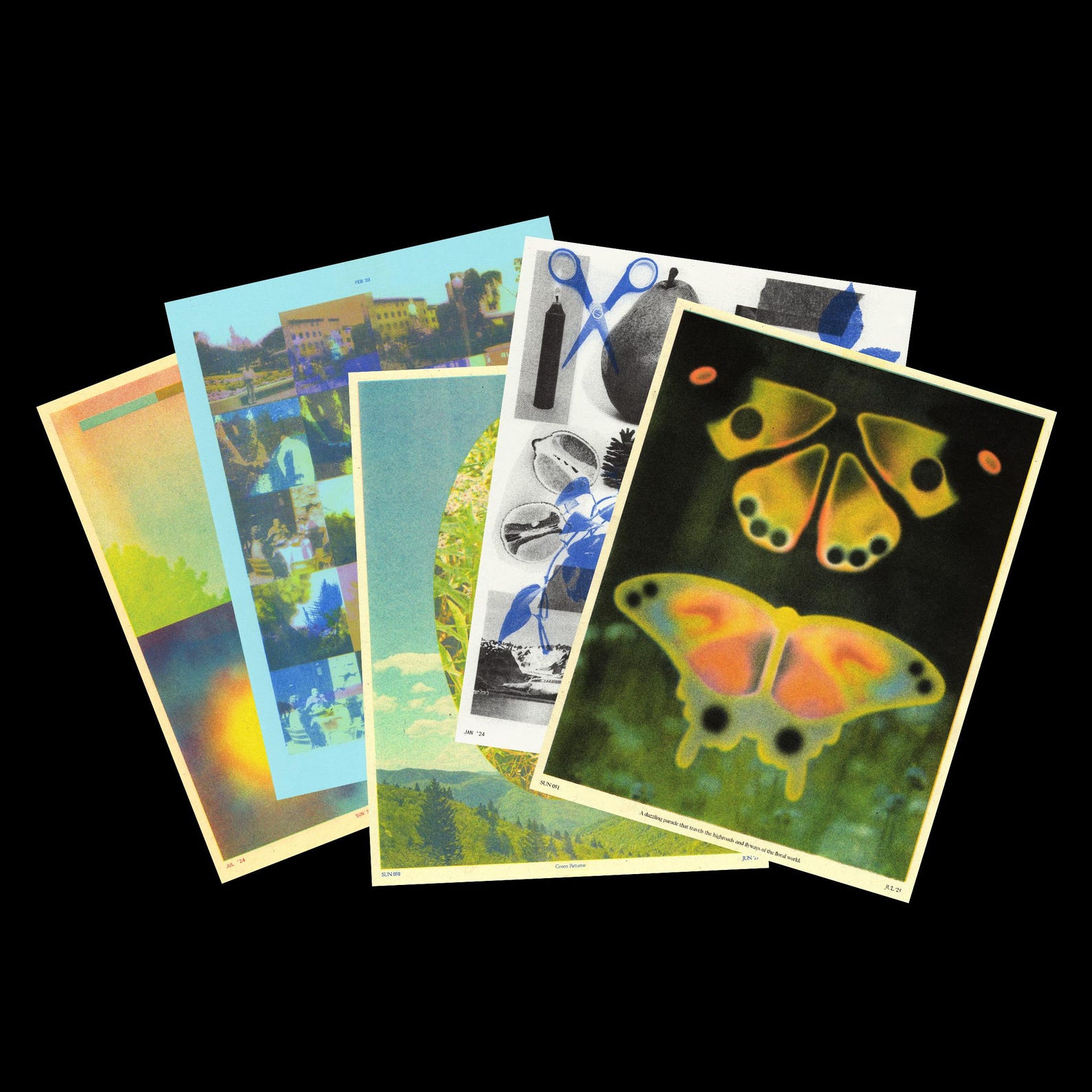Risograph Flyer Bundle - Etsy