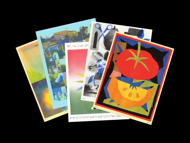 Risograph Flyer Bundle - Etsy
