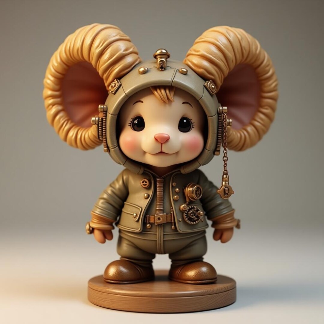 Steampunk Mouse STL File – 3D Printable Figurine Model | Personal Use ...