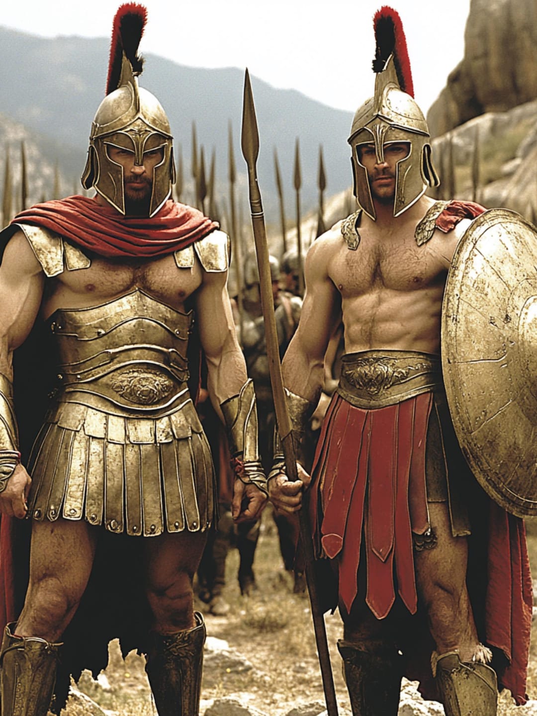 Achilles and Patroclus War Heros of the Trojan Wars Gift Poster for Fans of Greek Mythology ...