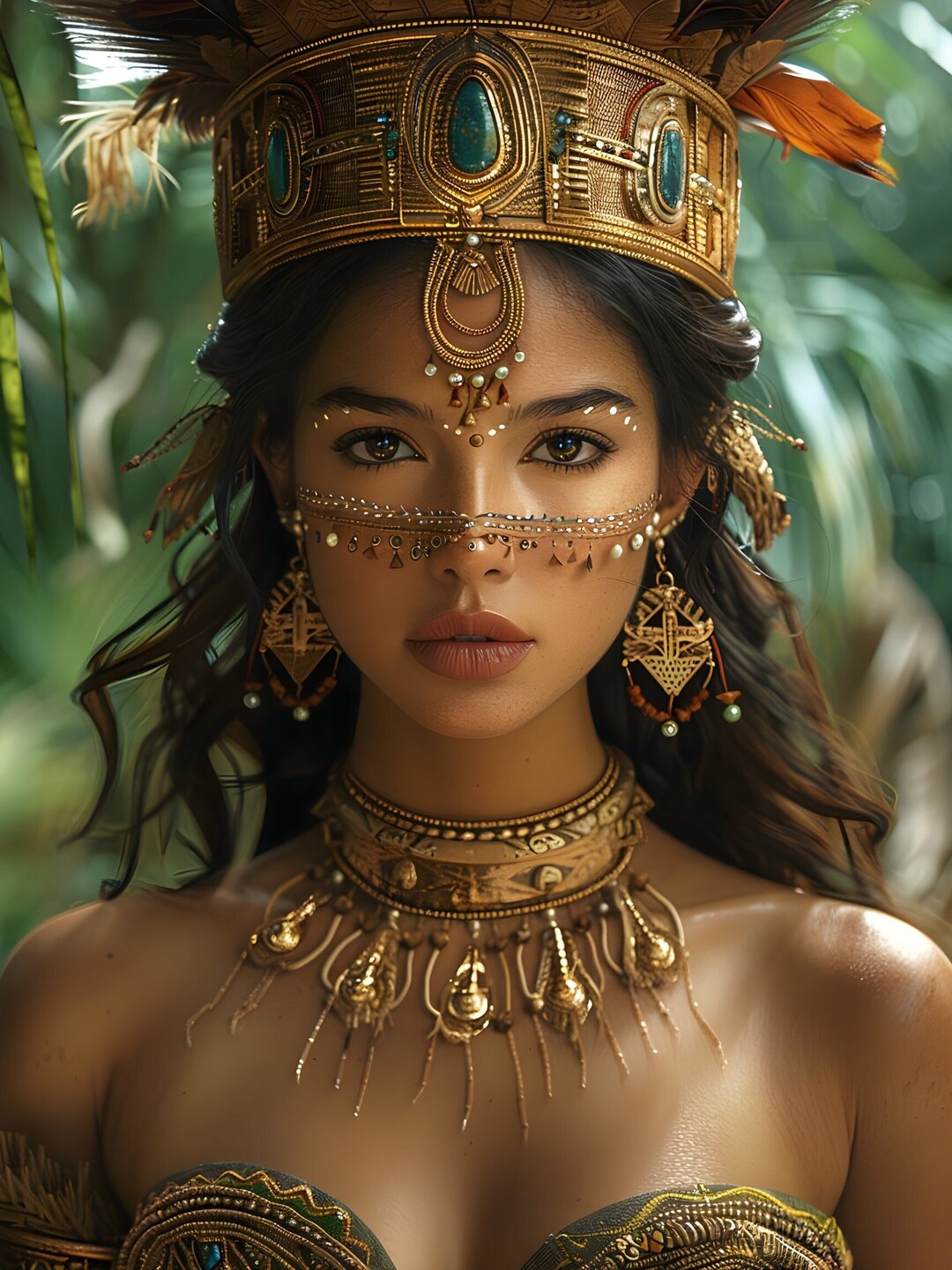 Inca Female Warrior Poster Vibrant Wall Art for History & Culture ...