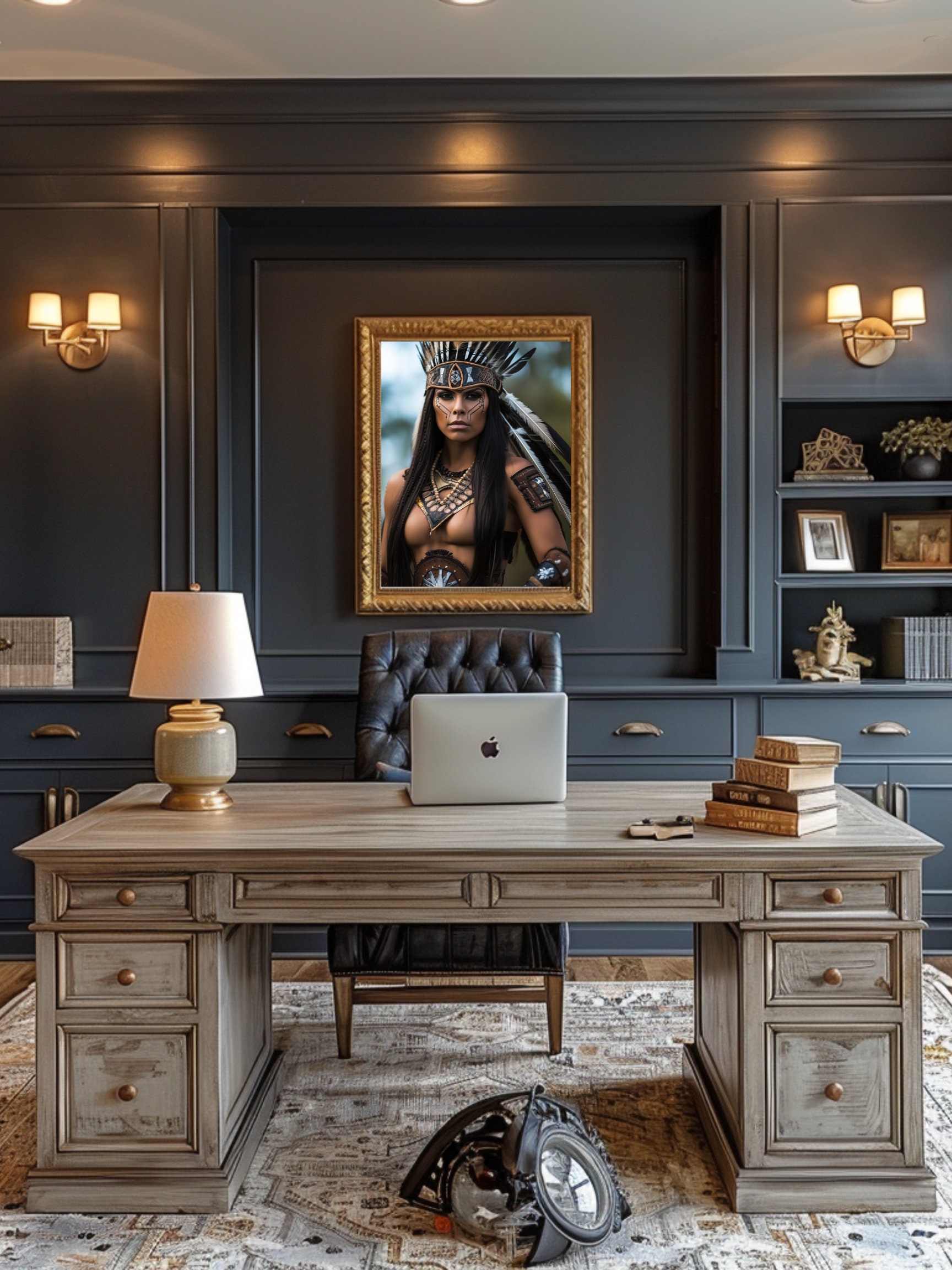 Aztec Warrior Poster Vibrant Wall Art History & Culture Unique Aztec ...