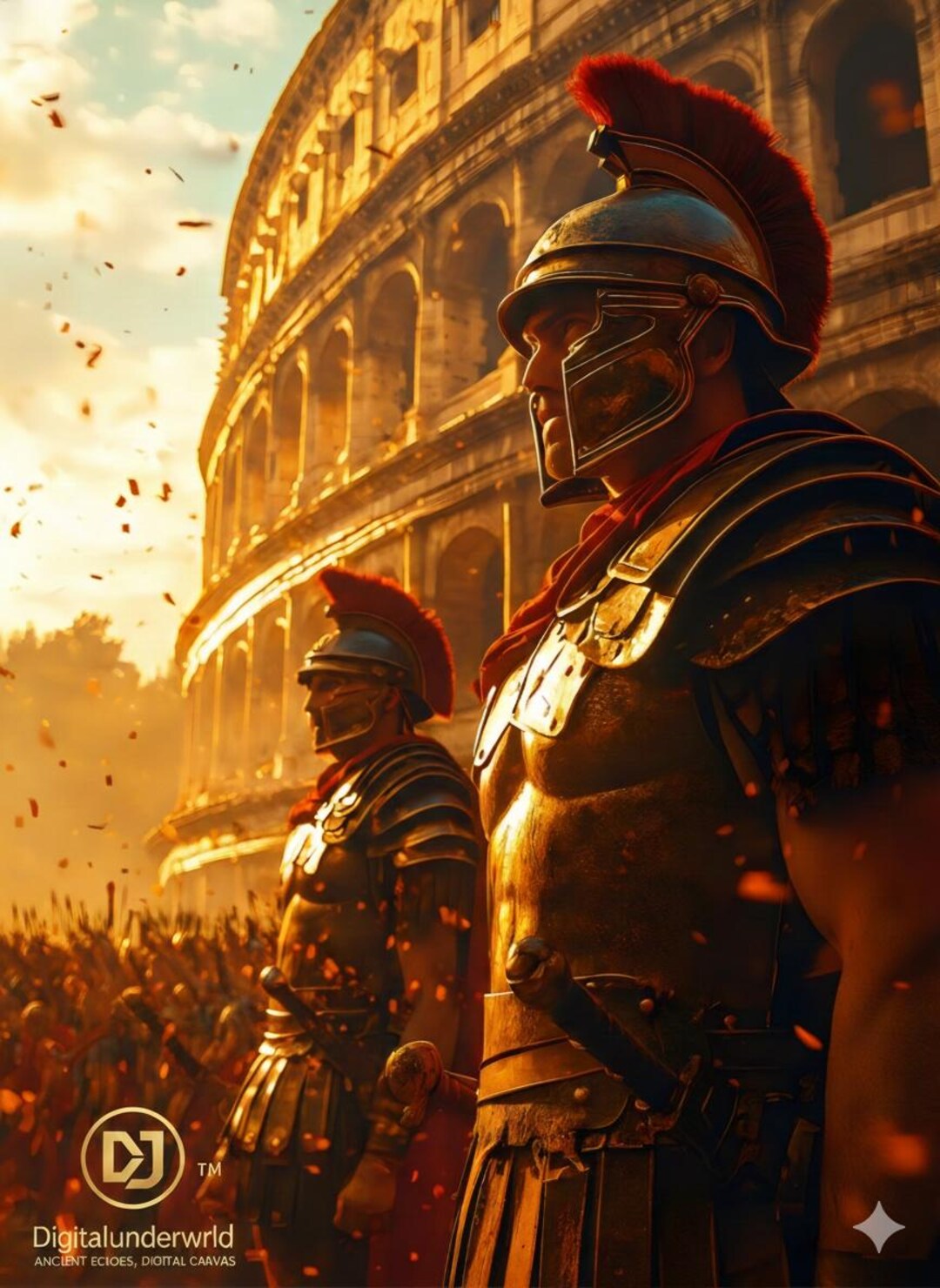Roman Legionnaires Colosseum Poster: Gladiator Era Art (digital ...