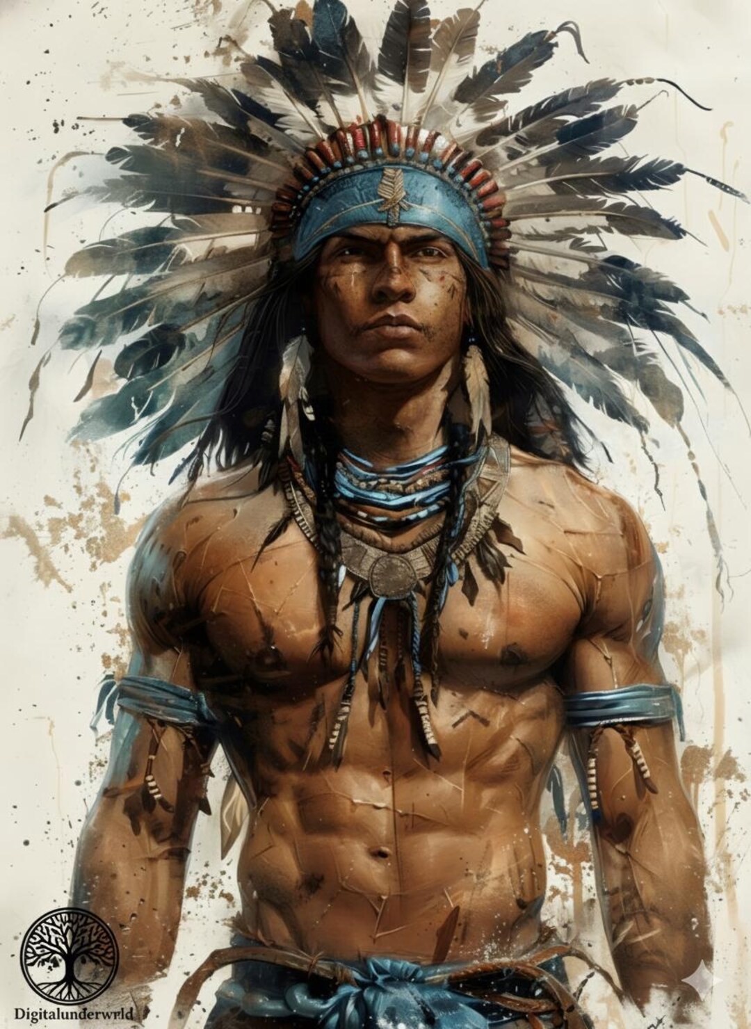 Aztec Warrior King Art Print: Mesoamerican History (5 PNG Files for ...