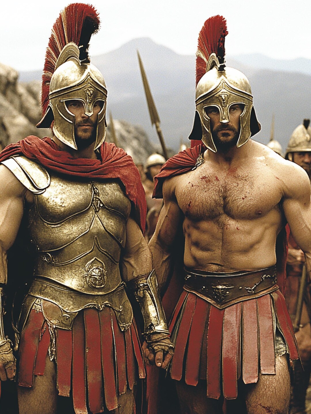 Achilles and Patroclus War Heros of the Trojan Wars Gift Poster for Fans of Greek Mythology ...