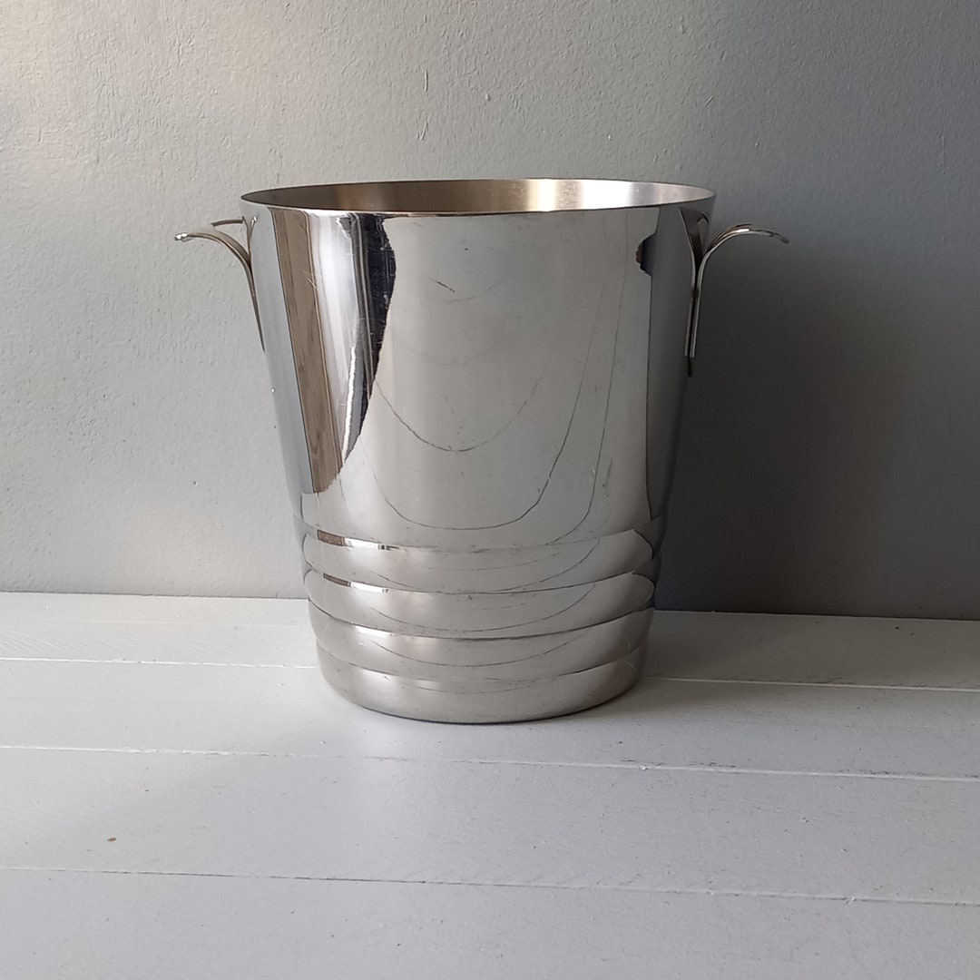 Art Deco Champagne Bucket Stylish Wine Cooler Vintage Bucket - Etsy