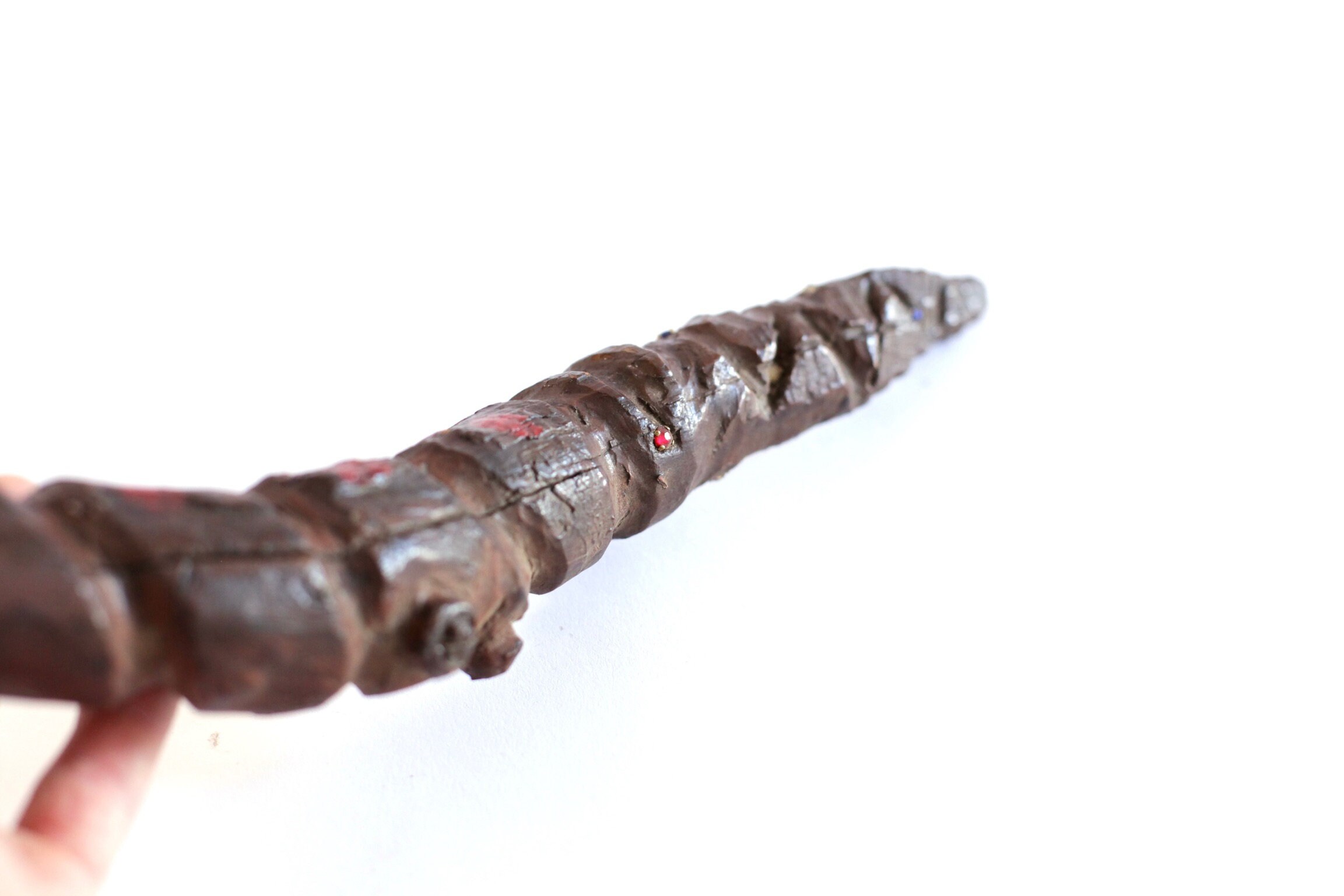 19th Century Handcarved Wooden Folk Art Snake Sculpture - Etsy