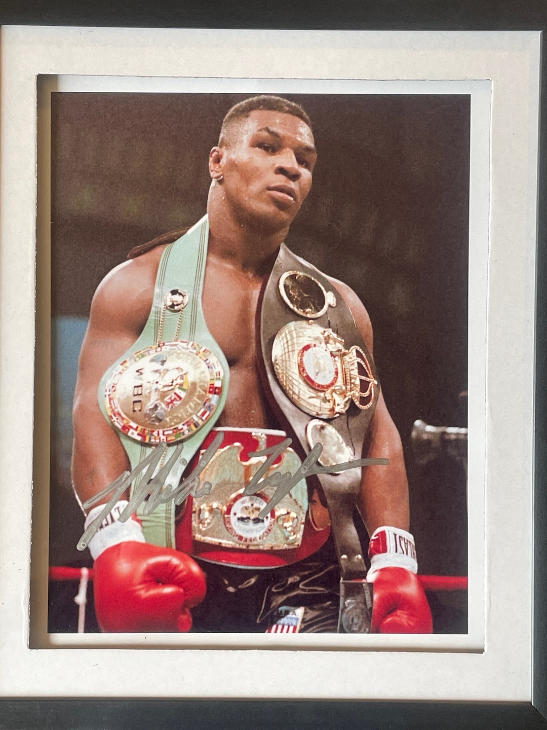 Mike Tyson Autographed Photo 8x10 Framed - Etsy