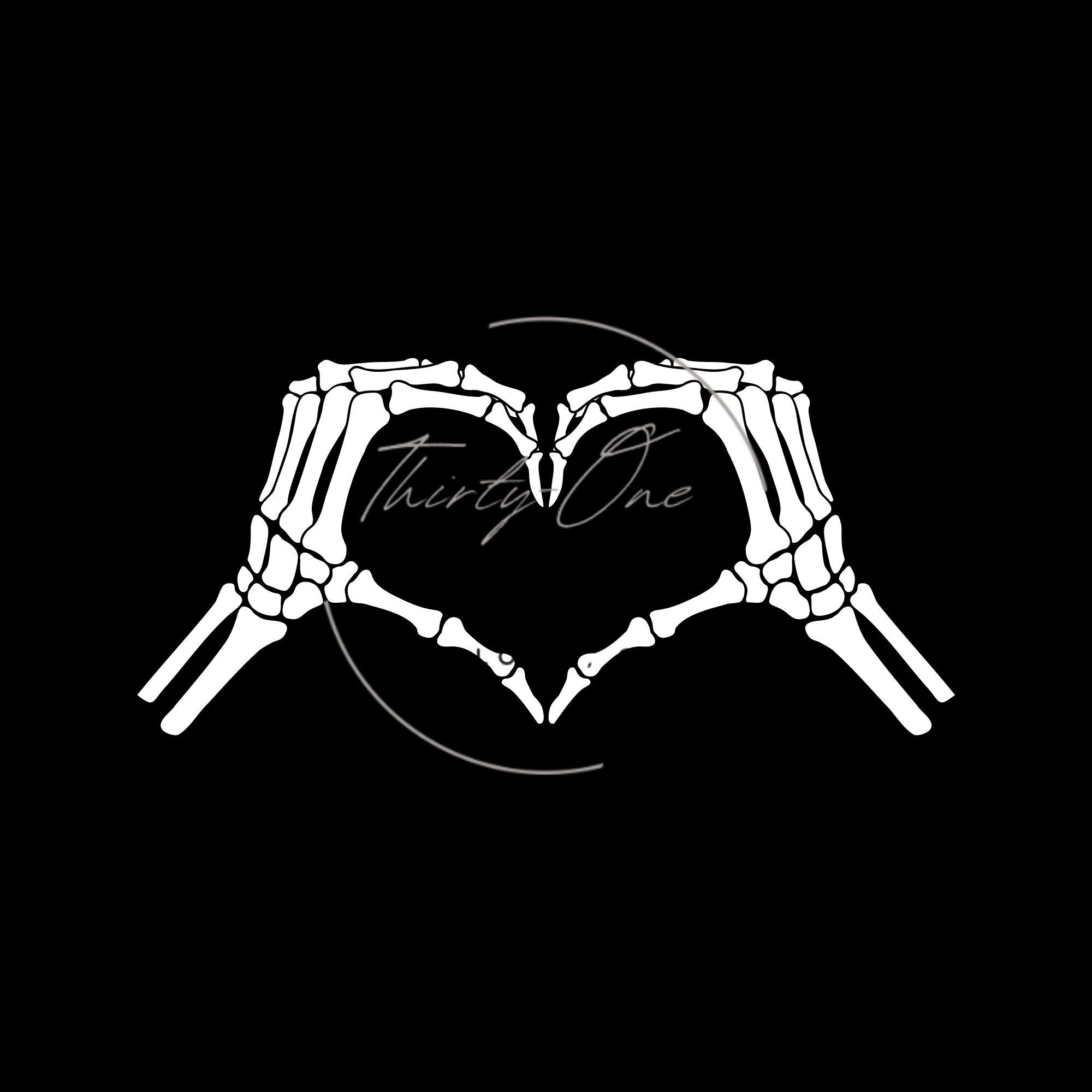 Heart Skeleton Hand - PNG, SVG, JPG - Etsy