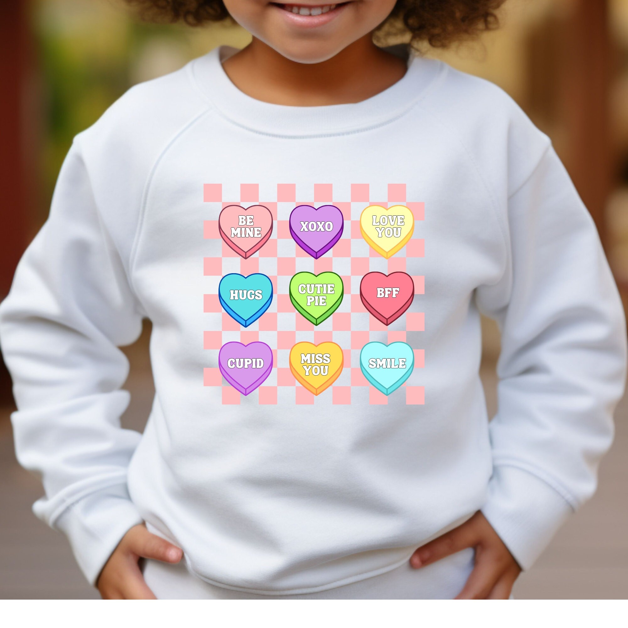 Checkered Valentine Conversation Hearts Design - PNG, SVG, JPG - Etsy