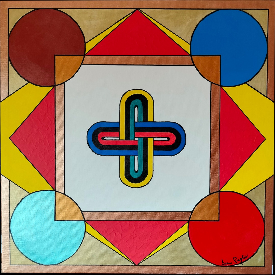 Handmade Knot Wall Art Hand Painted Celtic Knot Decorative Painting ...