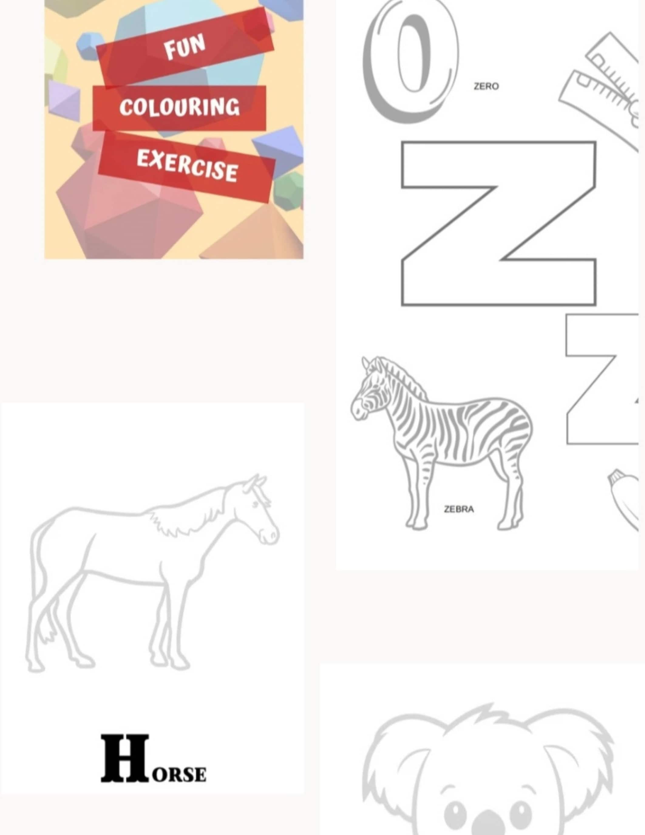 Kids Zone Coloring Book Filled With Enchanting Pictures and Educating ...