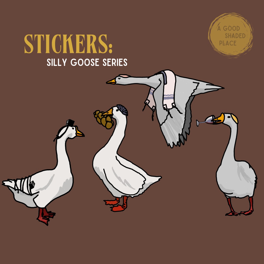 Cute Jewish Sticker: Silly Goose Series - Etsy