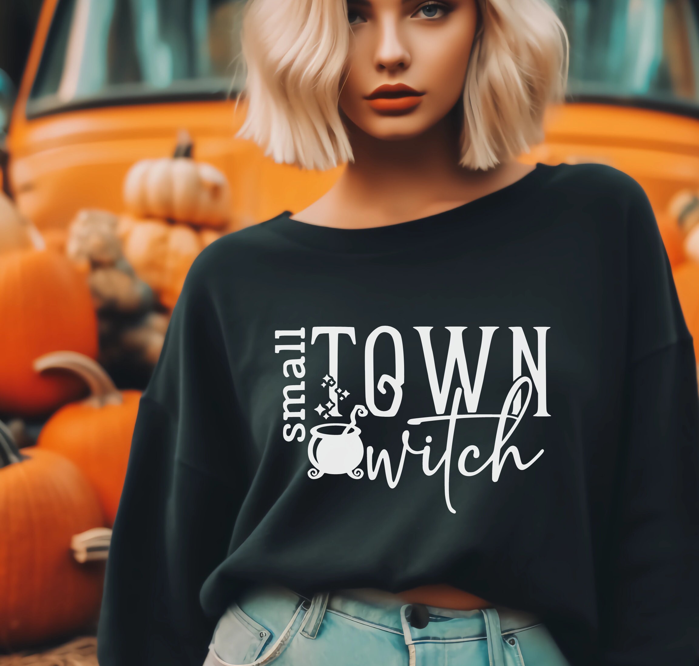 Small Town Witch SVG PNG, Witchy Woman Svg, Witch Svg, Halloween Shirt ...