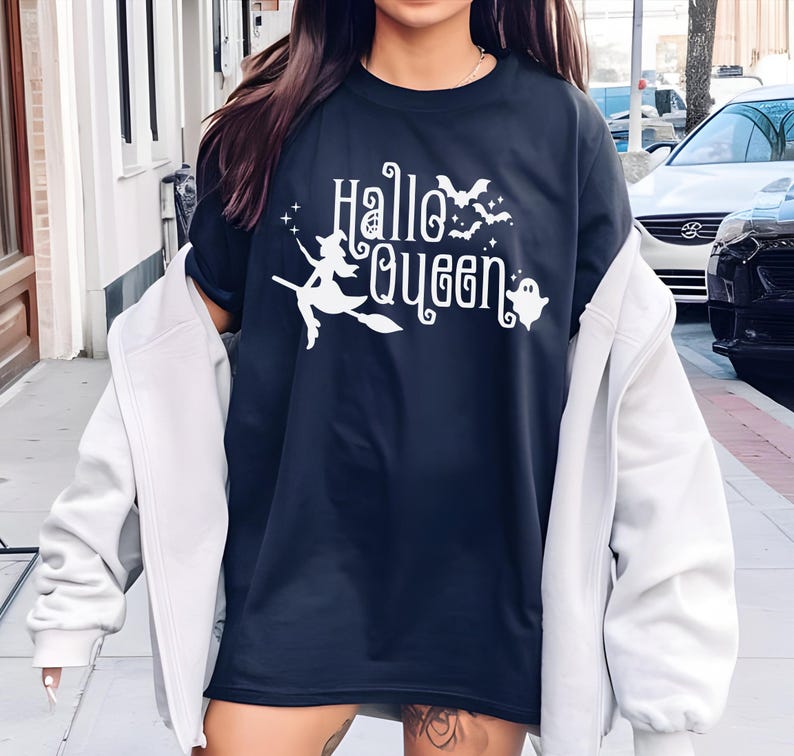 Halloqueen SVG PNG, Halloween Queen Svg, Scream Queen Svg, Cute Ghost ...