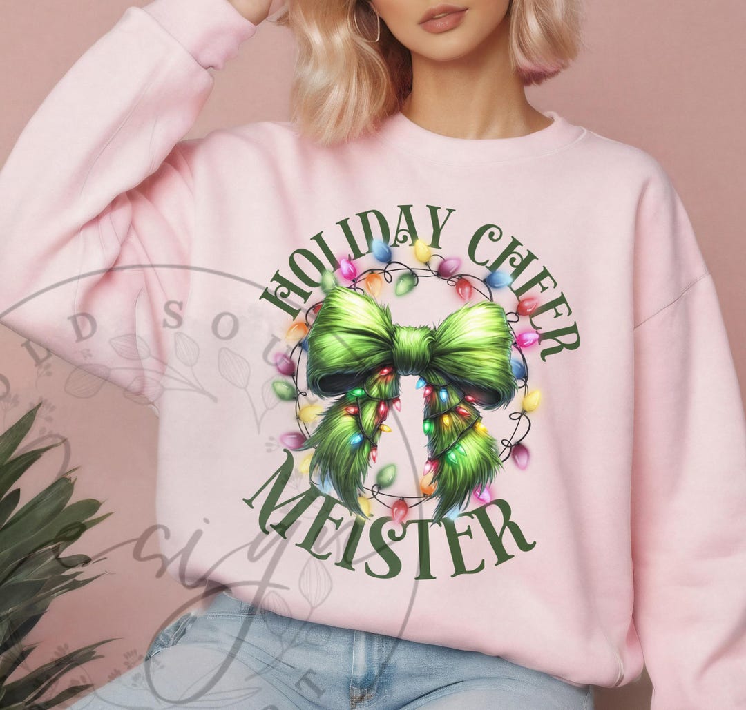 Holiday Cheer Meister PNG, Trendy Christmas Png, Retro Christmas Png ...