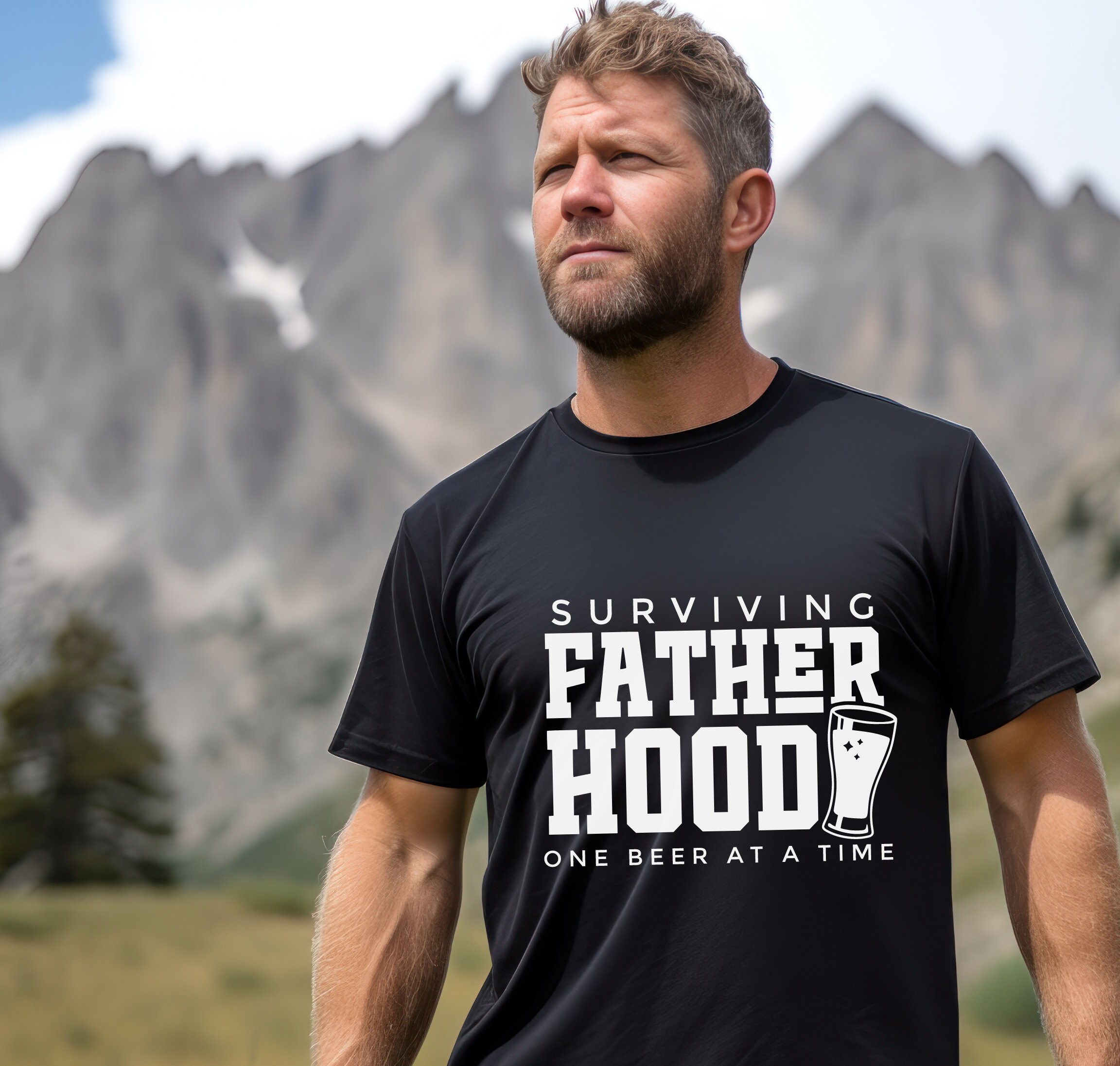 Surviving Fatherhood SVG PNG, Dad Svg, Father's Day Svg, Dad Shirt ...