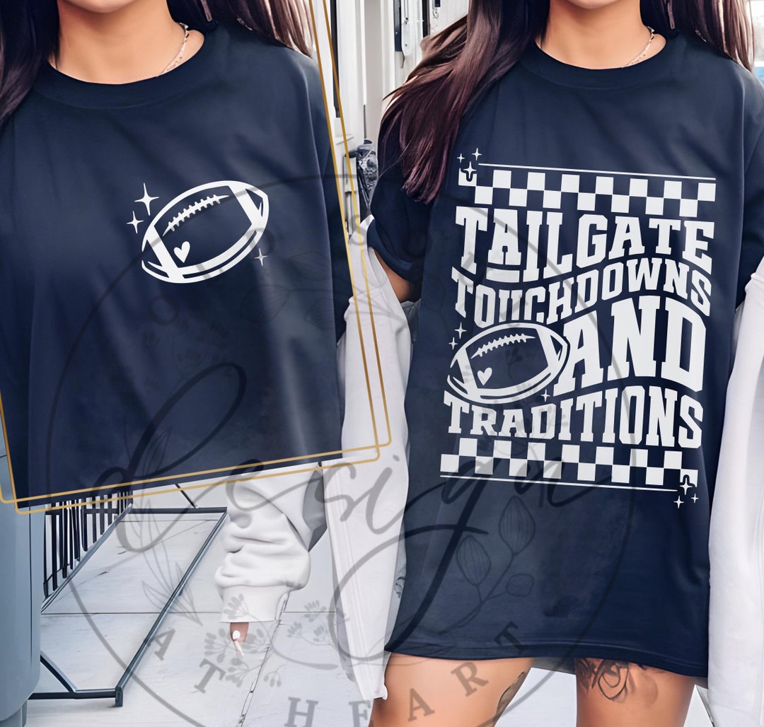 Football SVG PNG, Football Front and Back Svg, Touchdown Season Svg ...